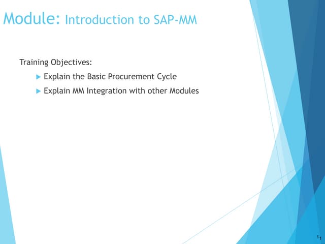 Sap MM Presentation | PPT