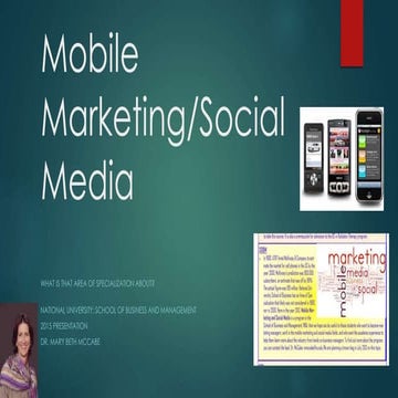Mobile Marketing Social Media | PPT