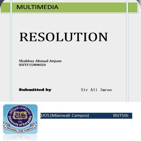 Resolution | PPT