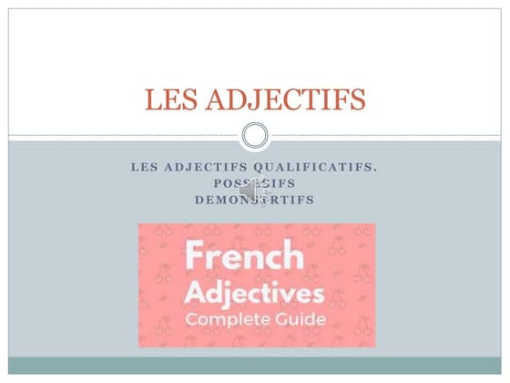 Les adjectifs BAGS/BANGS | PPT