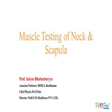Manual muscle testing | PDF