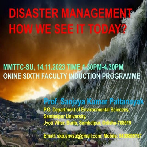 Disaster Management: How we see it today? | PDF