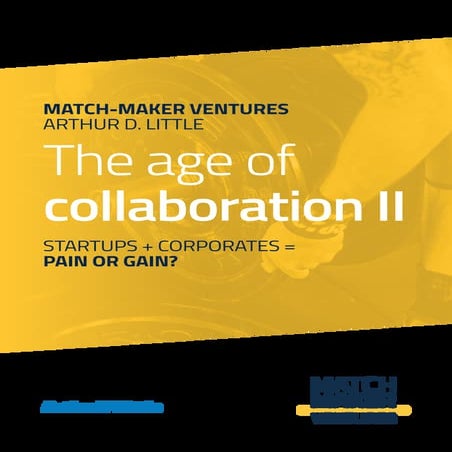 Matchmaker Ventures Start-up Corporate Collaboration | PDF