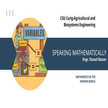 MMW-CHAPTER2.....Speaking Mathematically | PPTX