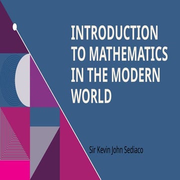 Applications of mathematics in real life | PPTX