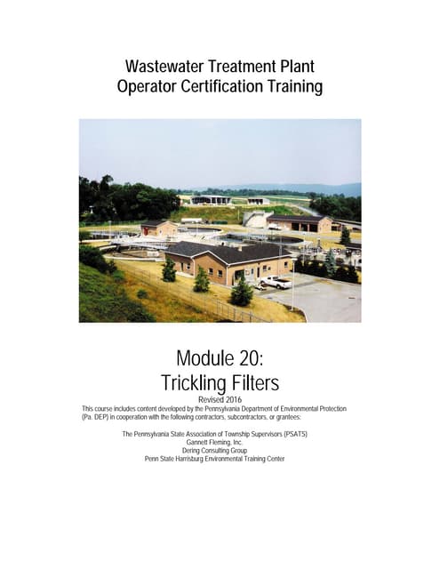 Trickling Filter, Wastewater Treatment method | PDF