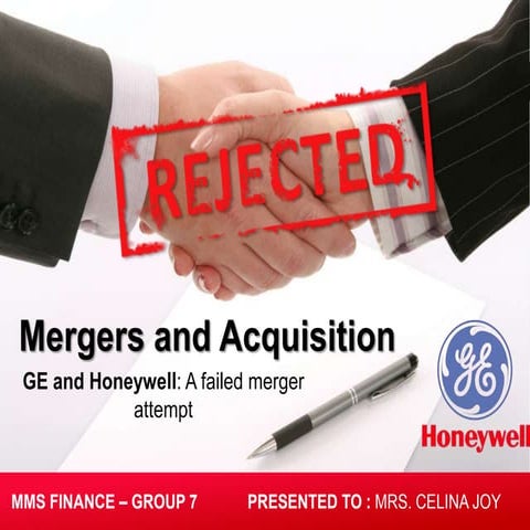 GE honeywell merger | PPTX