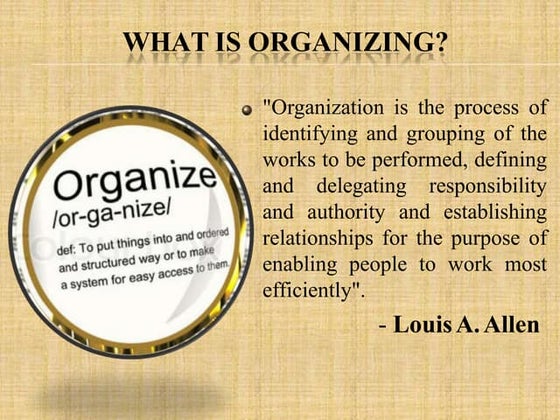 ORGANIZATION | PPT