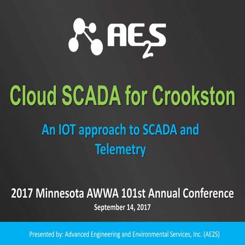 Cloud SCADA for Crookston Case Study | PPT