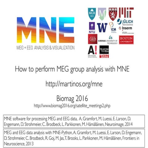 MNE group analysis presentation @ Biomag 2016 conf. | PDF