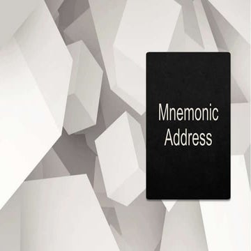 Mnemonic address | PPTX