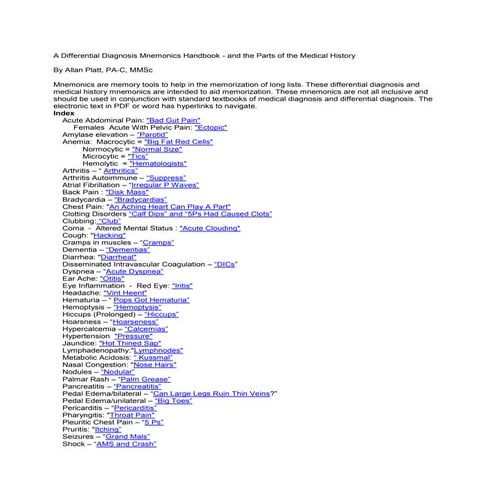 Mnemonicdoc | PDF