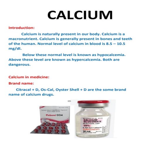 Calcium | PDF