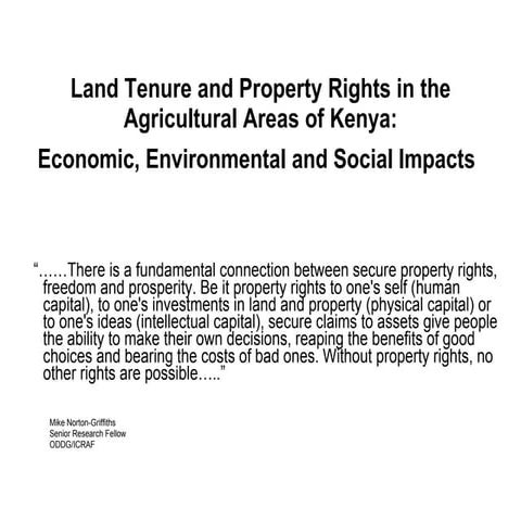 Land Tenure and Property Rights in the Agricultural Areas of Kenya ...