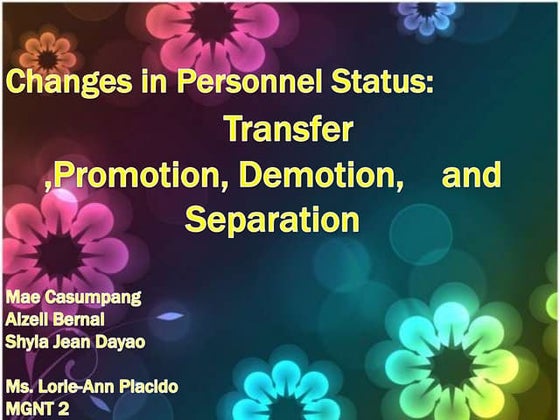 24. movements of employees | PPTX