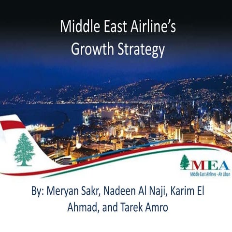 Middle East Airlines Growth Strategies | PPTX