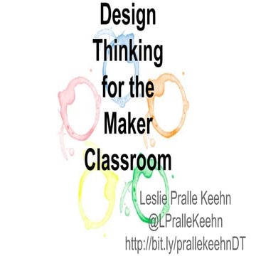 Design Thinking for the Maker Classroom | PPTX