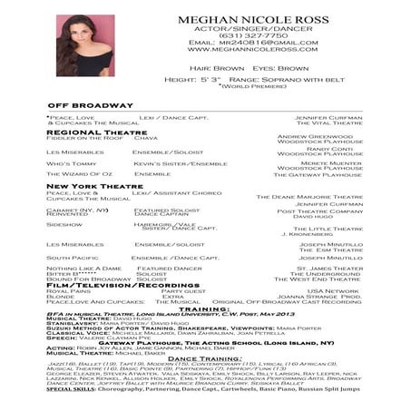 Amanda Chambers Theater Resume | PDF