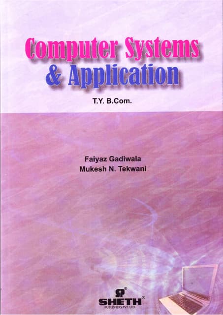 TYBCom Computer Systems and Applications - Sem 6 - University of Mumbai | PDF