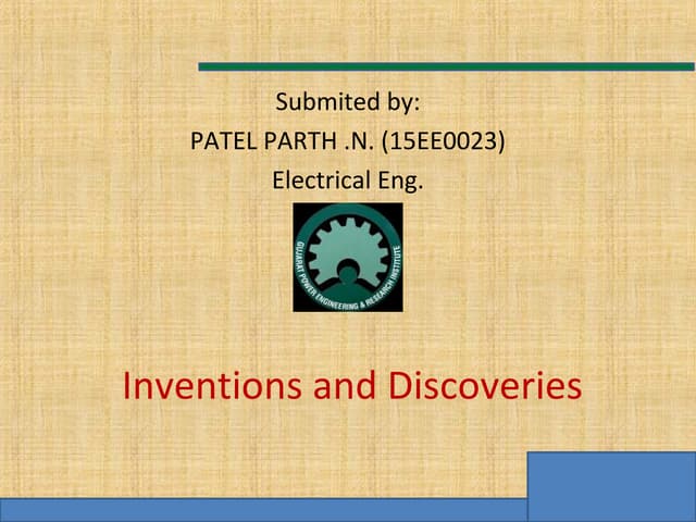 Inventions that changed the world | PPT