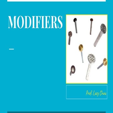 Modifiers | PPTX