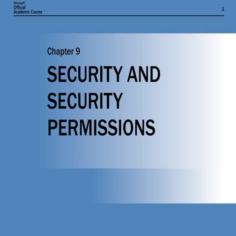 70-272 Chapter09 | PPT