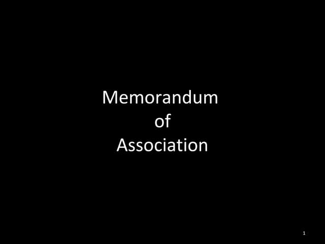 MOA AND AOA | PPT