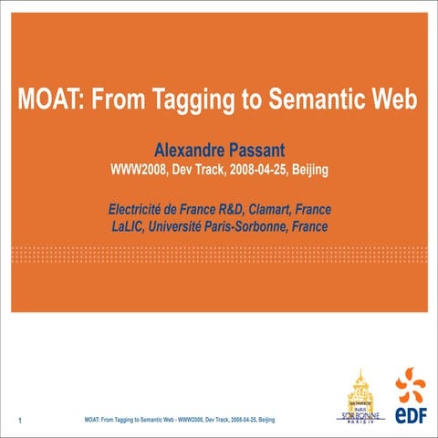 MOAT: From Tagging to Semantic Web | PDF
