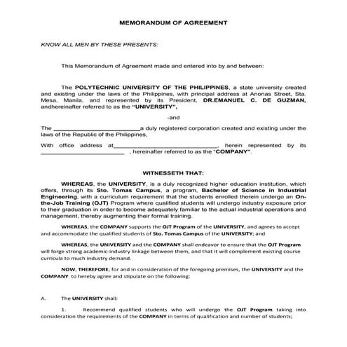 POEA Standard Employment Contract for Various Services | PDF