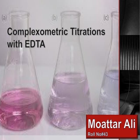 Applications Of Edta Titration Kshetra K L