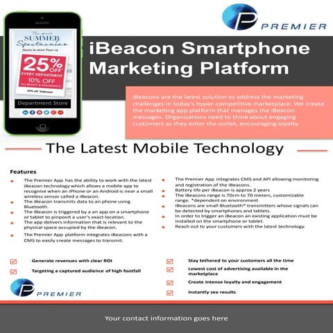iBeacon One Pager Premier | PDF