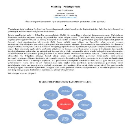 Mobbing Psikolojik Terör | PDF