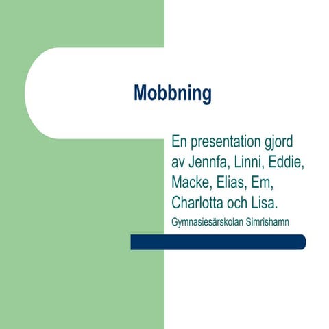 Mobbning | PPTX