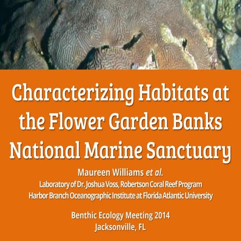 MWilliams_BenthicEcologyMeeting_FlowerGardenBanks | PPTX