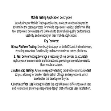 Mobileapplicationtestingdocumentation Pptx Cloud Computing Internet