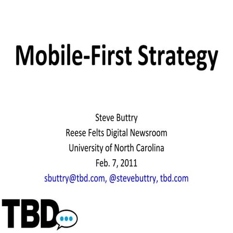Mobile-First Strategy | PPT | Social Networking | Internet