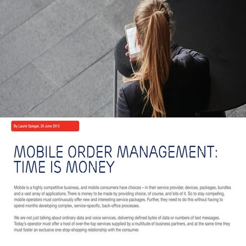 Mobile order management | PDF