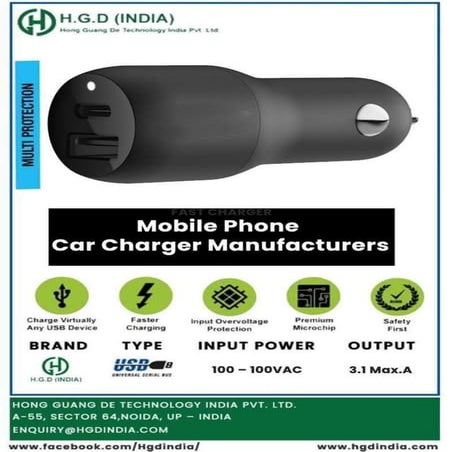 Mobile Phone Car Charger Manufacturers | PPTX