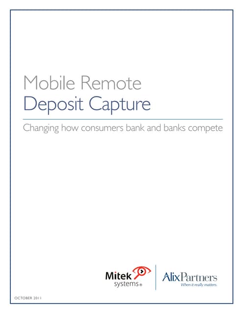 Mobile Deposit Customer Experience | PDF