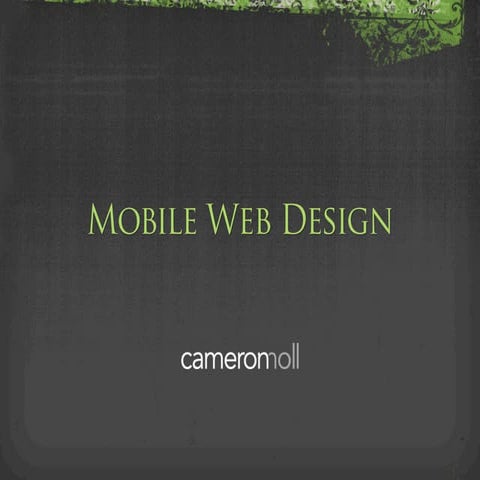 Mobile Web Design | PPT