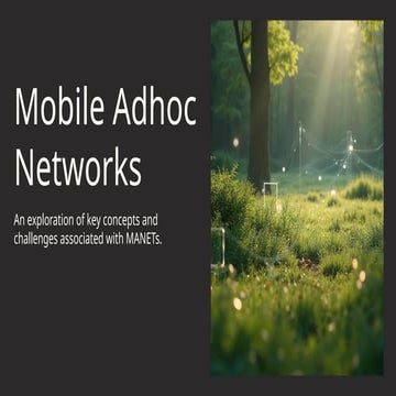 Mobile Adhoc Networks PRESENTATION FOR NETWORKS .pptx