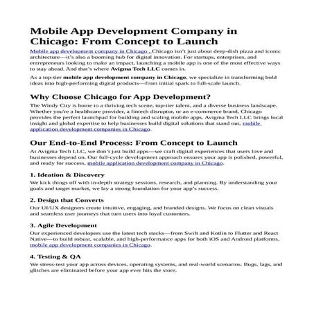 Mobile App Development Company in Chicago - From Concept to Launch.pdf