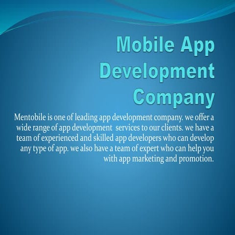 Mobile App Development Company(PPT).pptx