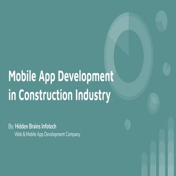 Mobile app development in construction industry | PDF