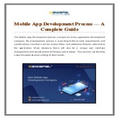 Mobile App Development Process — A Complete Guide | PDF