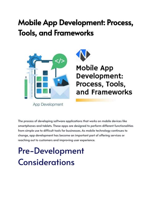 Complete Guide to Mobile App Development | PDF