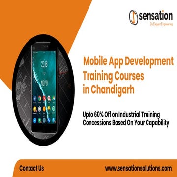 Mobile App Development Training Courses in Chandigarh | PPT