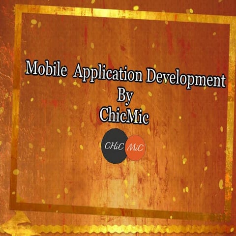 Mobile Application Development | PPT