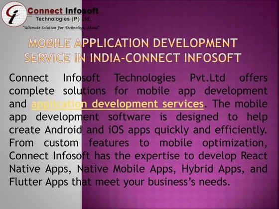 Mobile App Development Company.ppt | Computer Software and Applications | Computing
