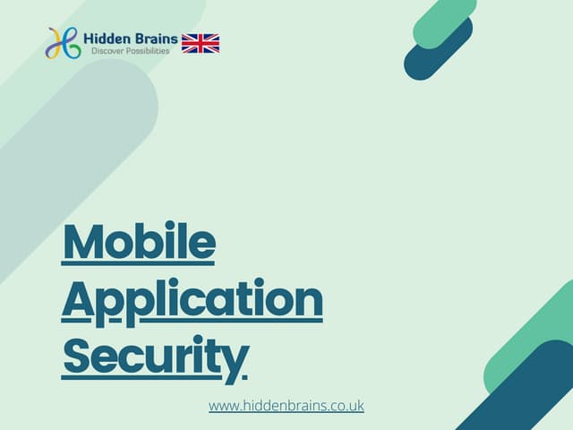 Tips Of Mobile Application Security Ppt